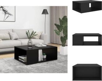 vidaXL Couchtisch Schwarz 90x67x33 cm Holzwerkstoff - Couchtisch - Wohnzimmertisch - Holzt Tisch - Schwarz - Modern