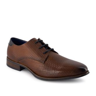 Bugatti Herren Derby braun Leder gepr&auml;gt