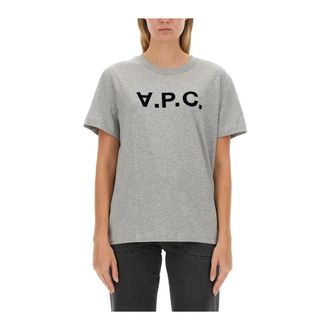 A.P.C. A.p.c. - T-shirt Standard Grand VPC - Femme - Tops - Gris - Taille: 44 FR