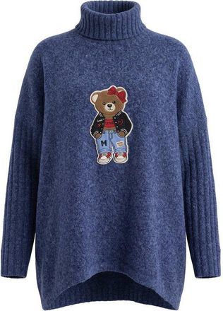 Miamoda Rollkragenpullover Rollkragenpullover oversized A-Linie