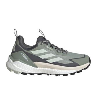 adidas Terrex Free Hiker 2 Low Gore-TEX, Silver Green/Preloved Fig/Carbon, argent, vert, lin, vert, gris 1, 38 EU