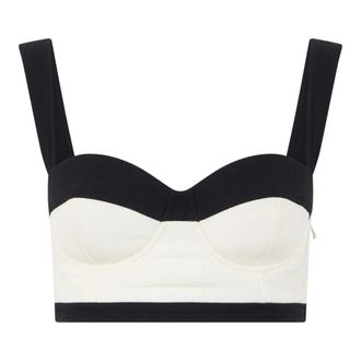 Moschino Korsett-Oberteil mit breiten Tr&auml;gern - - Tops - Damen - Wei&szlig; - S