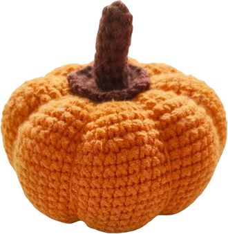 Generic Herbstknitk&uuml;rbisse Set - Halloween k&uuml;nstliche Strickk&uuml;rbisse, kleine Herbstgewebeverzierungen | Thanksgiving Table Kitchen Bowl F&uuml;llstoff, Saisonalhau