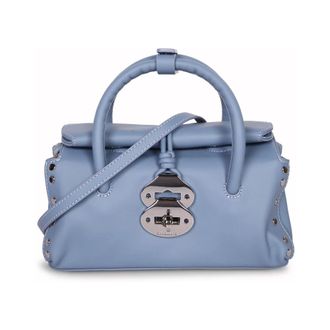 Zanellato Femme, Sacs, Bleu, Taille: ONE Size Dotta Small Bag
