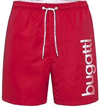 Bugatti Short de Bain pour Homme - Bleu Marine/Turquoise/Noir - Rouge - XXX-Large