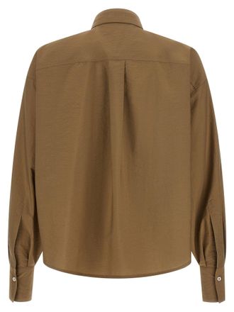 Brunello Cucinelli Dazzling Seabed Embroidery Shirt - Khaki