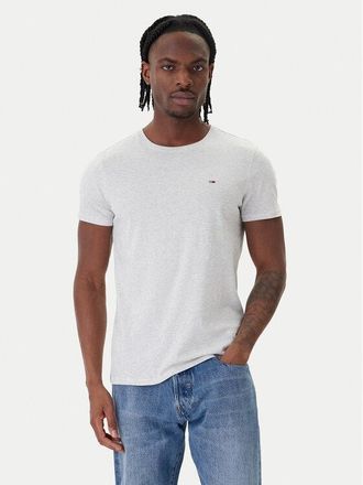 Tommy Jeans T-Shirt DM0DM04411 Grau Slim Fit