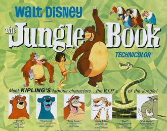 Generic Poster, Dschungelbuch, Disney, Cartoon, A4