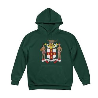 Generic Sweat &Agrave; Capuche Jama&iuml;que Embl&egrave;me National pour Hommes Adultes Et Adolescents Doublure Polaire Sweatshirt pour Patriotes Hoodie Hommes Femmes Pull &Agrave; Ca