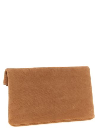 Saint Laurent Womens Beige Lamb Leather Clutch Bag