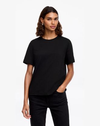Arket Signature-T-Shirt -Schwarz