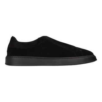 Pantanetti Suede Slip-on Sneakers - - Shoes - Herren - Schwarzk - 45 EU