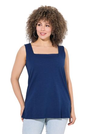 Ulla Popken Damen große Größen Übergrößen Plus Size Top mit Carree Ausschnitt