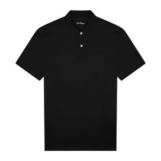 Paul & Shark Baumwoll-Polohemd mit geripptem Kragen und kurzen &Auml;rmeln - - Tops - Herren - Schwarzk - 2XL