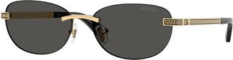 Versace Lunettes de soleil - Femme - Accessoires - Jaune - Taille: 56 MM