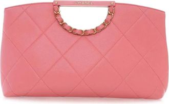 Chanel sac à main matelassé Caviar A Real Catch (2019) - Rose