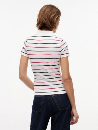 Tommy Jeans Poloshirt TJW SLIM RIB SS POLO mit gerippter Struktur