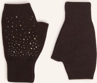 Monari Monari Handschuhe Mit Schmucksteinen braun