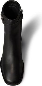 Calvin Klein Lederstiefeletten in Schwarz