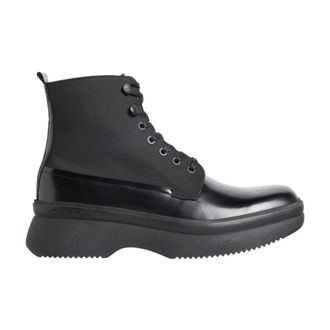 Calvin Klein Schn&uuml;rstiefel-Mix - - Shoes - Herren - Schwarzk - 44 EU