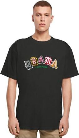 Mister Tee Mt3001-drama I Choose Heavy Oversize Tee T-Shirt, Noir, L Hommes