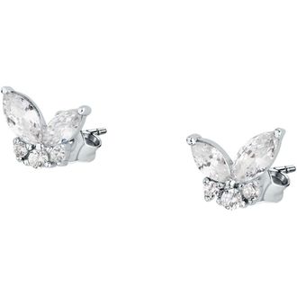 Cleor Boucles doreilles en argent 925/1000 et zircon