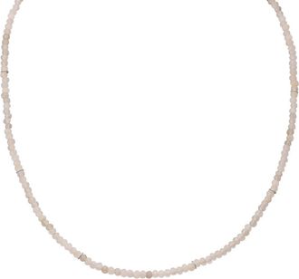 Glanzst&uuml;cke M&uuml;nchen Halskette - Sterling Silber Halskette Chalcedon - Gr. unisize - in Wei&szlig; - f&uuml;r Damen