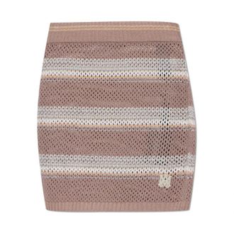 Amiri Gestreifter Mini-Strickrock - - Skirts - Damen - Rosa - S