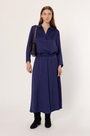 Gerard Darel Jupe satin&eacute;e - BELLA - Marine