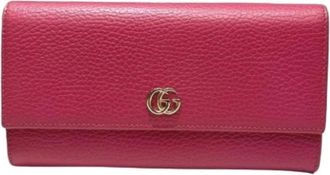 Gucci Portefeuille long vintage Pre-owned (&agrave; deux volets) - Femme - Pre-owned - Rose - Taille: ONE Size