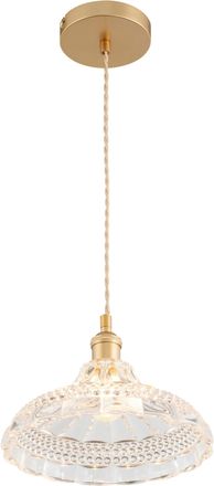 Novel H&auml;ngeleuchte, Klar, Metall, Glas, Vintage,Vintage, rund,rund, 120 cm, RoHS, ISO 9001, Bsci, CE, h&ouml;henverstellbar, Lampen & Leuchten, Innenbeleuchtung,