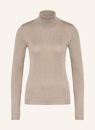 Brunello Cucinelli Brunello Cucinelli Rollkragenpullover Mit Cashmere Und Glitzergarn beige