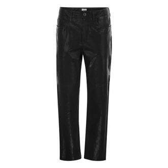 Brunello Cucinelli Femme, Pantalons, Noir, Taille: 38 FR Pantalon Large Cinq Poches