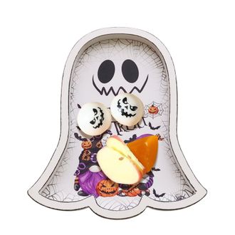 Generico Halloween-Geister-Teller, Ghost-Snacks für Snacks, Teller aus Geisterkarbretier-Brett, Servierplatte, Käsebrett aus Sandwich
