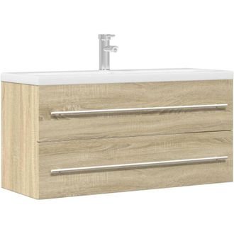 vidaXL Vidaxl - Armoire d&eacute;vier Ch&ecirc;ne sonoma 100x38,5x48 cm Agglom&eacute;r&eacute;