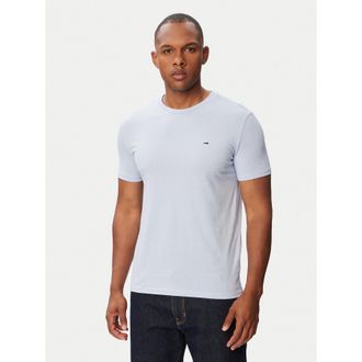 Tommy Jeans T-Shirt Jaspe DM0DM20363 Hellblau Slim Fit