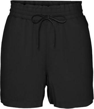 Vero Moda Vmmymilo Hw Paperbag Shorts WVN GA, Noir, M Femme