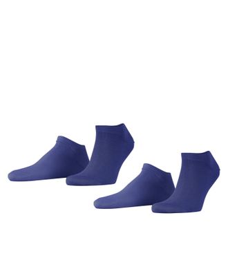 Esprit Herren Sneakersocken Basic Uni Multipack M Sn Baumwolle kurz einfarbig 2 Paar, Blau Deep Blue 6046, 43-46