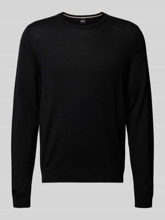 HUGO BOSS Longsleeve aus Schurwolle Modell Leno