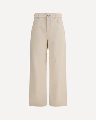 R&oacute;he Wide-leg cotton Jeans Female 38