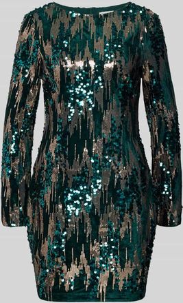 Apricot Slim Fit Minikleid mit Allover-Pailettenbesatz