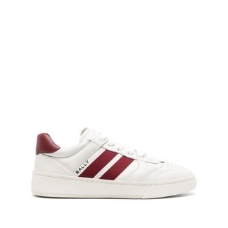 Bally Homme, Chaussures, Blanc, Taille: 39 EU Baskets en Cuir Blanc