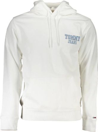 Tommy Hilfiger Homme, Sweatshirts et sweats &agrave; capuche, Blanc, Taille: 2XL SweaT-shirt &agrave; capuche &agrave; manches longues