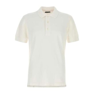 Tom Ford Homme, Tops, Blanc, Taille: M Polo Piqué