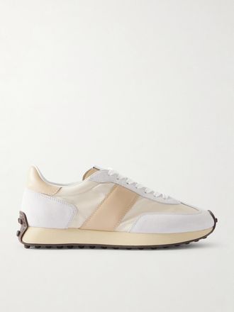Tod's Sportivo Active Sneakers Aus Shell Mit Veloursleder- Und Lederbes&auml;tzen - Neutral