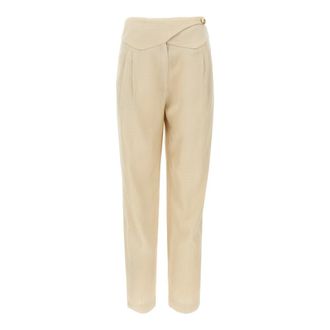 Blaz&eacute; Milano Femme, Pantalons, Beige, Taille: 38 FR Sheena Basque Pants