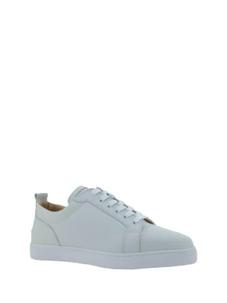 Christian Louboutin Mens Louis Junior Flat Sneakers White