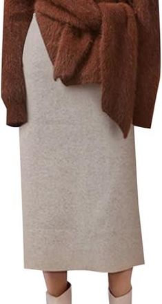 Generic Jupe en Jean Longue Femme Noire Longues Tweed Évasée Jaune Anglaise Pois Chino Cachemire Année Taffetas Drapee Patchwork Côté Japonaise Imprimé Marini