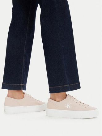 Calvin Klein Jeans Sneakers Vulc Flatform Low Canvas Mg YW0YW01763 Rosa