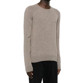 Saint Laurent Mens Brown Cashmere Sweater Clothing